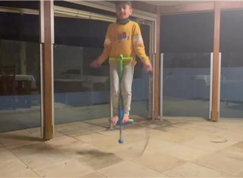 Most Consecutive Single-Rope Jumps While Riding No-Handed On A Pogo ...