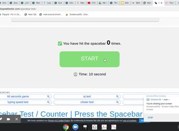 Most Spacebar Presses In 10 Seconds | World Record | ednan tahmid