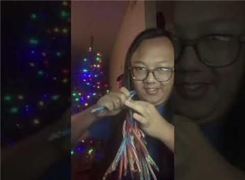 Most Candy Canes Hooked Onto A Candy Cane | World Record | Zoilo Adalia