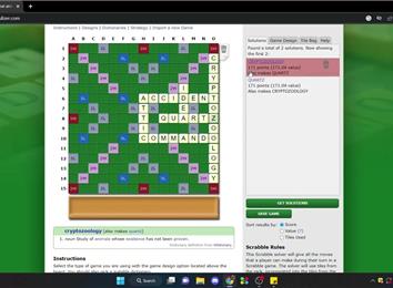 Most Points Earned From A Single Scrabble Tile | World Record | Triston ...