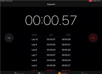 Most Times Pressing The Lap Button On An iPhone Stopwatch In One Minute ...