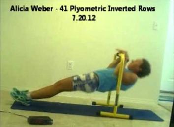 Most Plyometric Inverted Rows | World Record | Alicia Weber