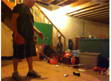 Longest Distance From Which To Dunk A Ball Into A Toy Basketball Hoop ...
