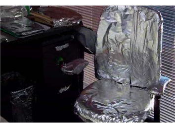 Most Office Items Covered In Tin Foil | World Record | Lisa Watson
