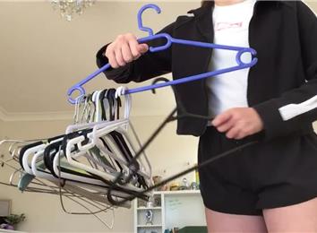 Most Hangers Hung On One Hanger | World Record | Amelie Croucamp