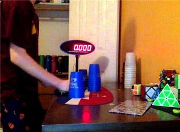 Fastest One-Handed 3-6-3 Speed Stack | World Record