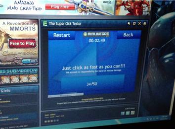 Fastest Time To Complete 50 Mouse Clicks On "Super Click Tester ...