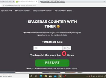 Most Spacebar Presses In 20 Seconds | World Record | Donnie Mallaby