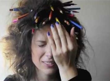 Most Pencils Woven Into Hair | World Record | MariaDay