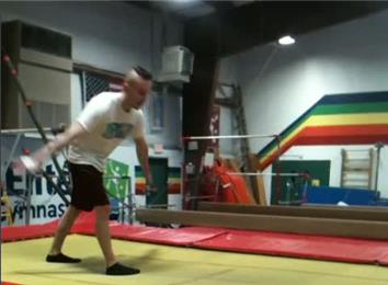 Longest Handstand On A Competition Trampoline | World Record | Michael ...