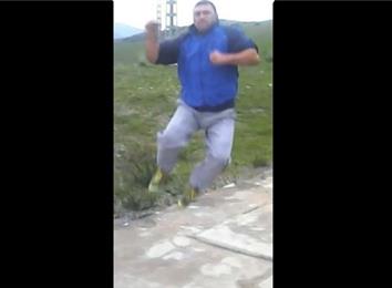 Most Air Punches With One Hand During A Jump | World Record | KAMAL AMANI