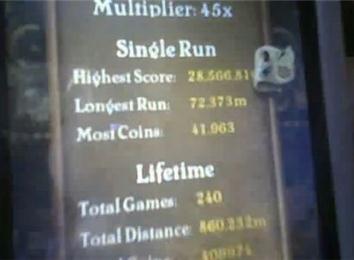 Highest Score On "Temple Run" | World Record | Arthur White