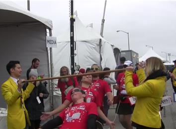 Longest Centipede Limbo Line | World Record | Zappos