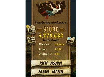 Most Coins Collected In A Single Game Of "Temple Run" | World Record | Levi