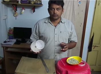 Most Dried Peas Placed In A Box In One Minute Using A Straw | World ...