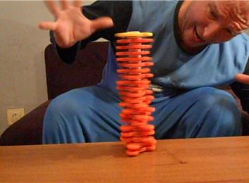 Tallest Spinning Fidget Spinner Tower | World Record | Pavol Durdik