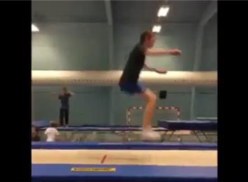 Most Back Flips On A Trampoline In One Minute | World Record | Peter ...