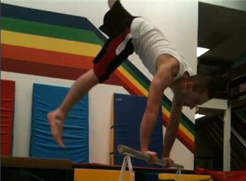 Longest Straddled Handstand On A Gymnastics Horizontal Bar | World ...