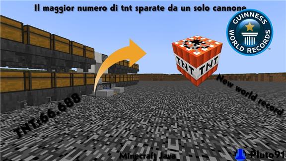 The Most Tnt Fired From a Cannon in Minecraft Java