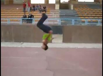 Most Back Flips In 15 Seconds | World Record | Gaber Ali