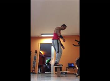 Longest Time Balancing On Top Of Two Balance Boards | World Record ...