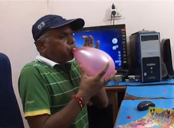 Fastest Time To Blow Up A Balloon Until It Pops | World Record | Suresh ...