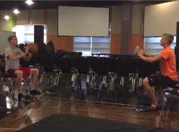 Most Basketball Passes While Sitting In One Minute | World Record ...