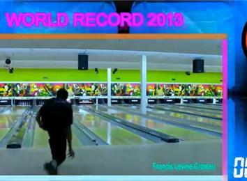Most Bowling Strikes In 30 Seconds | World Record | Francis Levine-Croteau