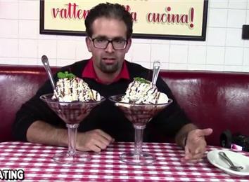 Fastest Time To Eat Two Colossal Brownie Sundaes At A Bucca Di Beppo ...