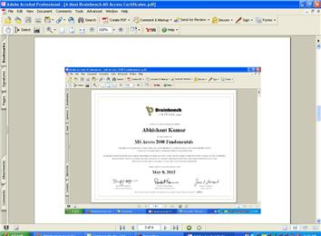 Most Brainbench Microsoft Access Certificates Received | World Record ...