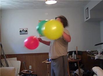 Longest Time Hitting Punch Balloon With Face While Punching Two Punch ...