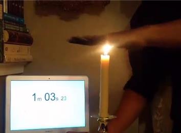 Longest Time Placing Hand On A Candle Flame | World Record | MrCorvo