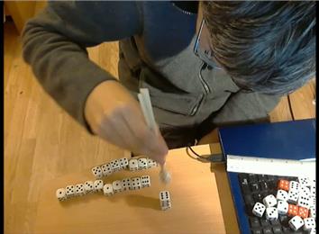 Tallest Dice Tower Stacked Using Chopsticks | World Record | oddish196