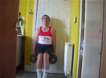 Longest Wall Sit While Carrying Two 22.5-Pound Dumbbells | World Record ...