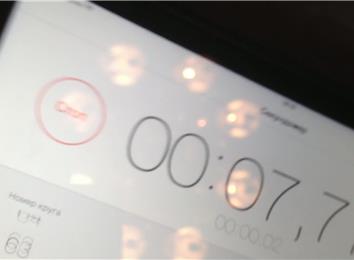 Most Times Pressing The Lap Button On An iPad Stopwatch In 10 Seconds ...