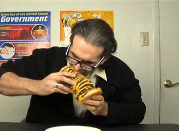 Largest McDonald's Cheeseburger Eaten | World Record | Naader Reda