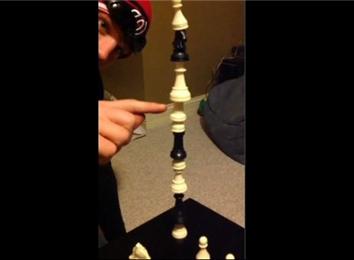 Tallest Chess Piece Tower | World Record | John Lowrey