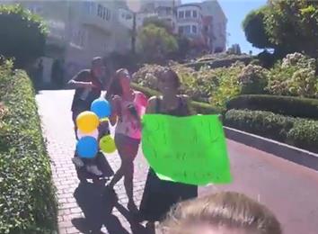 Longest Conga Line Down Lombard Street | World Record | Macarena