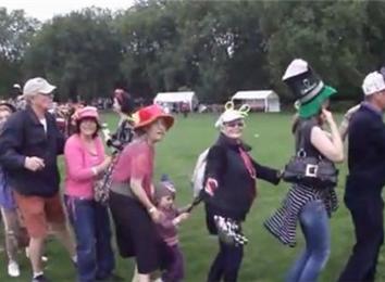 Most People Wearing Decorated Hats In A Conga Line | World Record ...