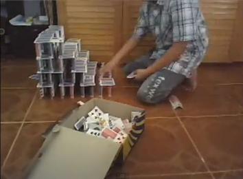 Largest Playing Card Cube | World Record | Clint Joe