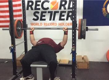 Most Reps Bench Pressing A 405-Pound Barbell (Athlete Over 40 Years Old ...