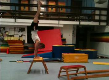 Longest Straddled Press-To-Handstand On A Bench | World Record ...