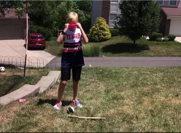 Farthest Mini Basketball Shot Into A Mini Basketball Hoop While ...