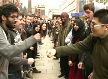 Largest Fist Bump Explosion Chain | World Record | Hamza Mujtaba