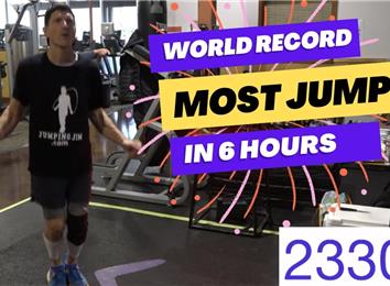 Most Jump Rope Jumps In Six Hours | World Record | Jim Holzknecht