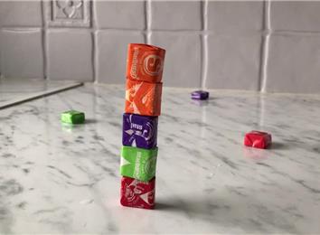 Tallest Vertical Starburst Candy Tower | World Record | Henry gates