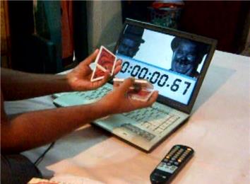 Fastest Time To Perform Two-Handed "Saber's Flipper" Card Cut | World ...