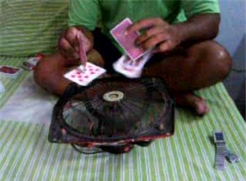 Longest Time To Spin Two Playing Cards On Playing Cards Using A Fan ...