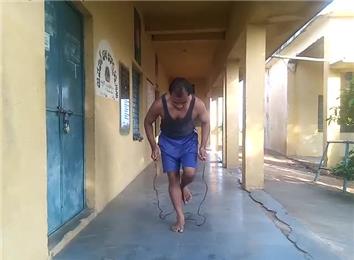 Most One-Legged Jump Rope Jumps In 30 Seconds | World Record | Narsaiah ...