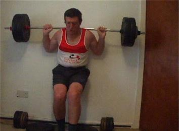 Longest Wall Sit While Carrying A 100-Pound Barbell On Shoulders ...